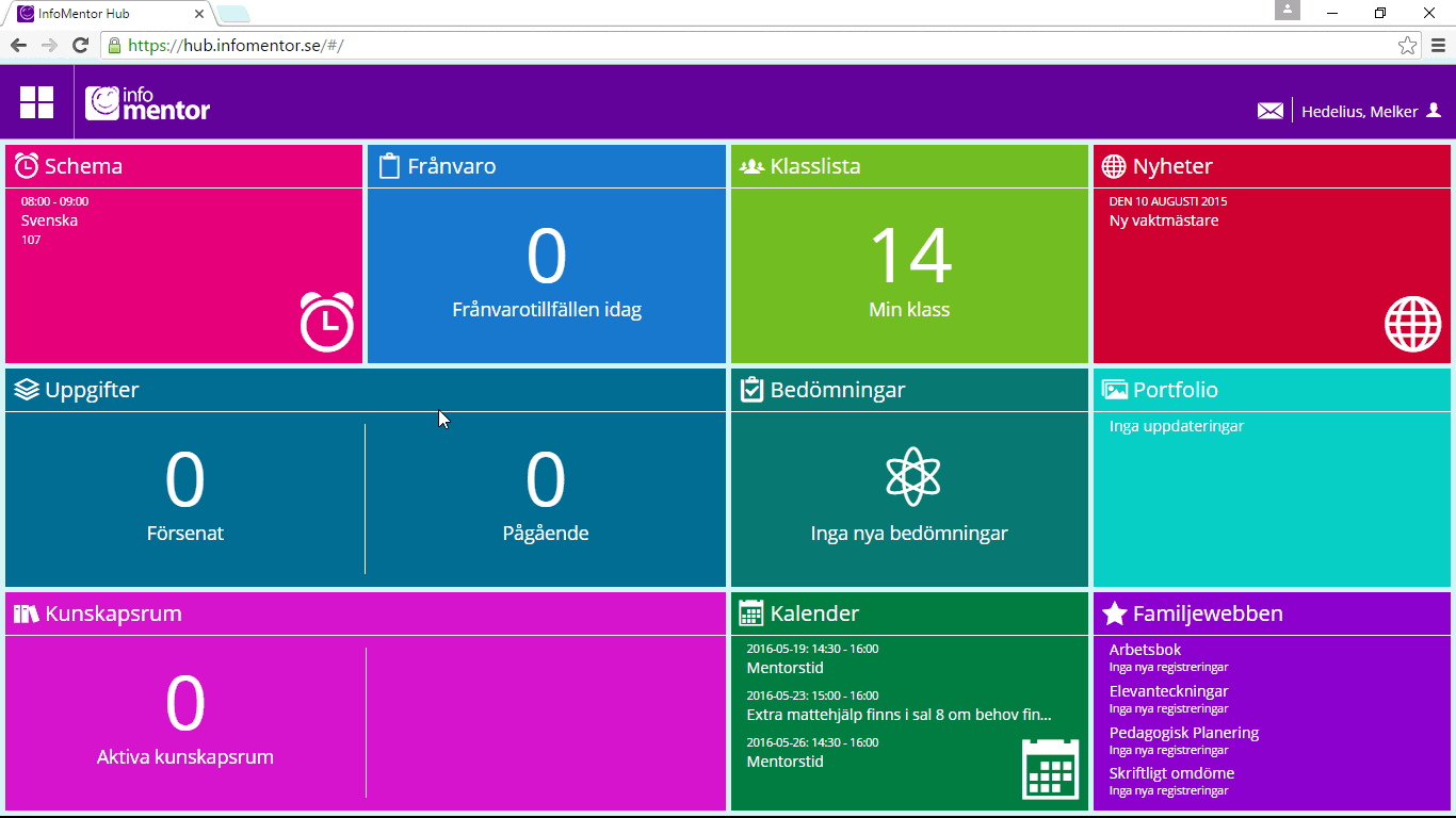Logga in till InfoMentor