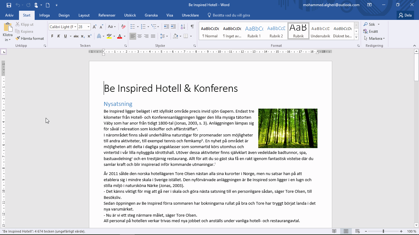 Infoga och bifoga filer