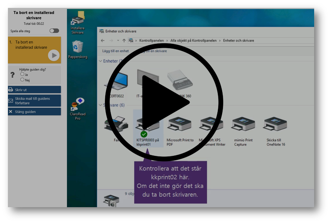 Så här lägger du till olika skrivare i Kumla kommun